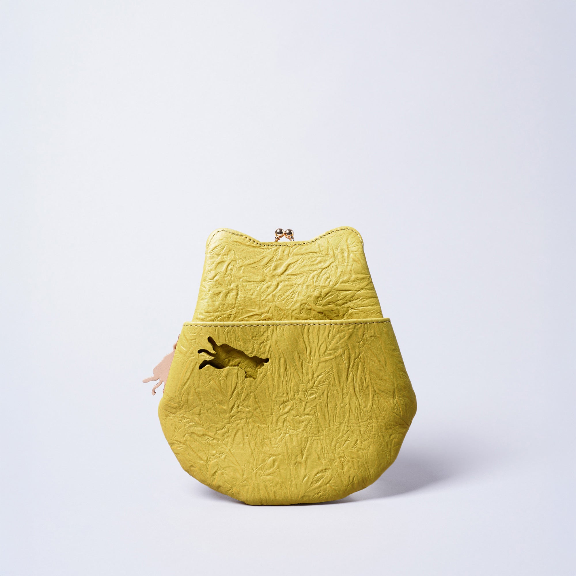 ＜アオネコ＞スマホポシェット/ミモザイエロー | テーーマ teema