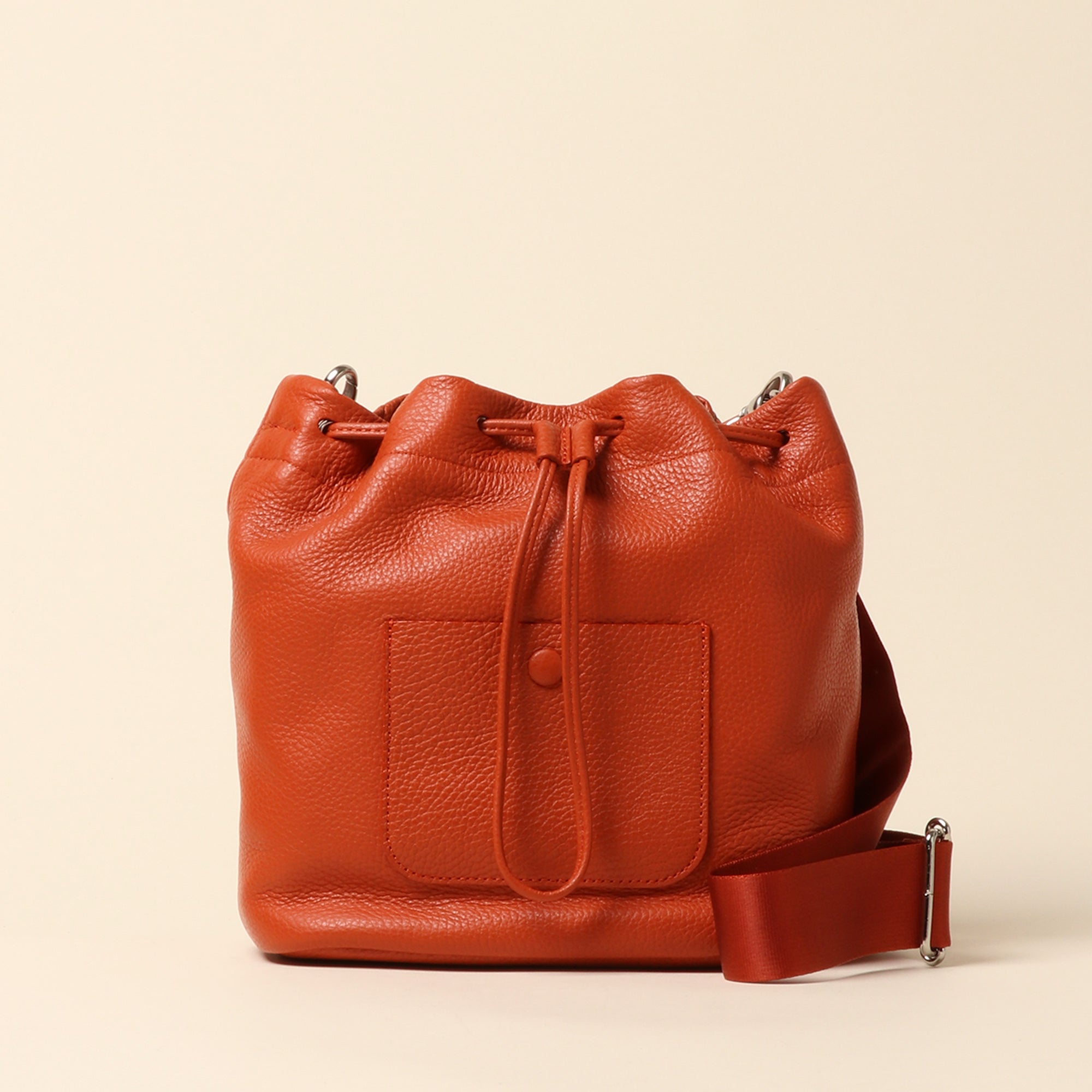 Drawstring shoulder / terracotta | テーーマ teema